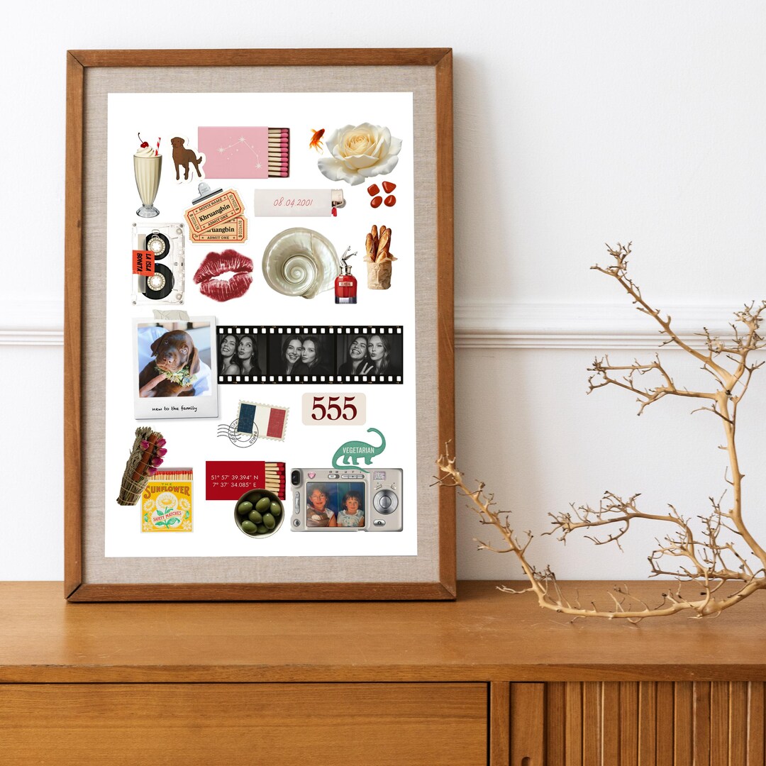 Custom Matchbook Poster, Personalized Wall Art, Printable Matchbox Art ...