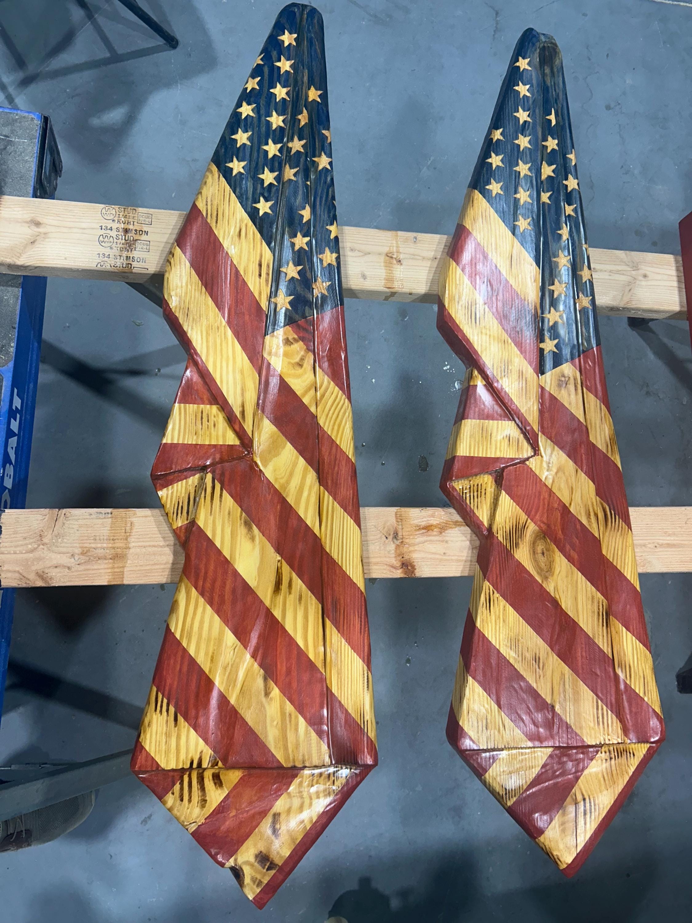 Draped American Flag - Etsy