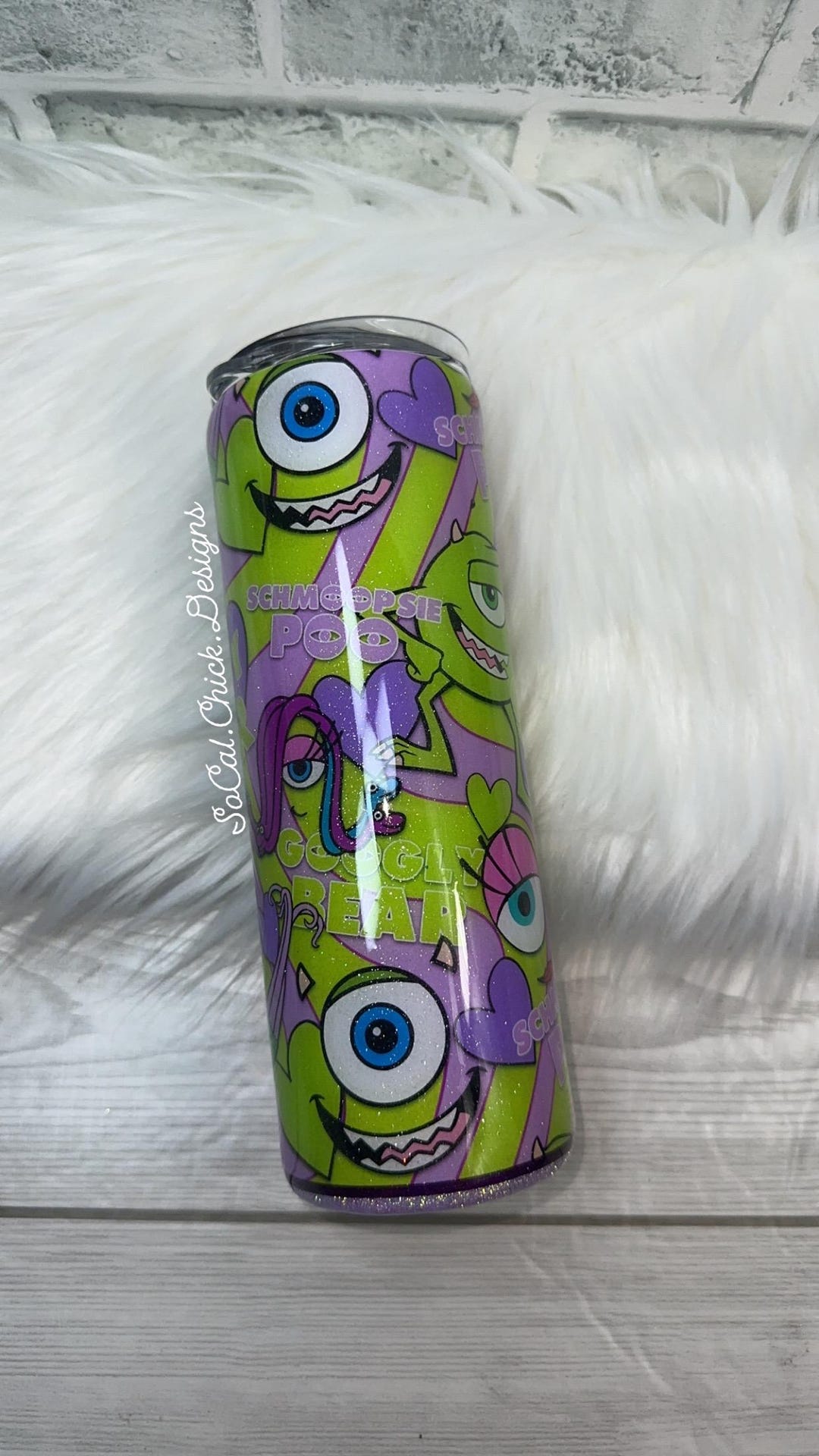 Shmoopsie Poo and Googly Bear, Glittered Swirl, 20oz Tumbler Cup - Etsy