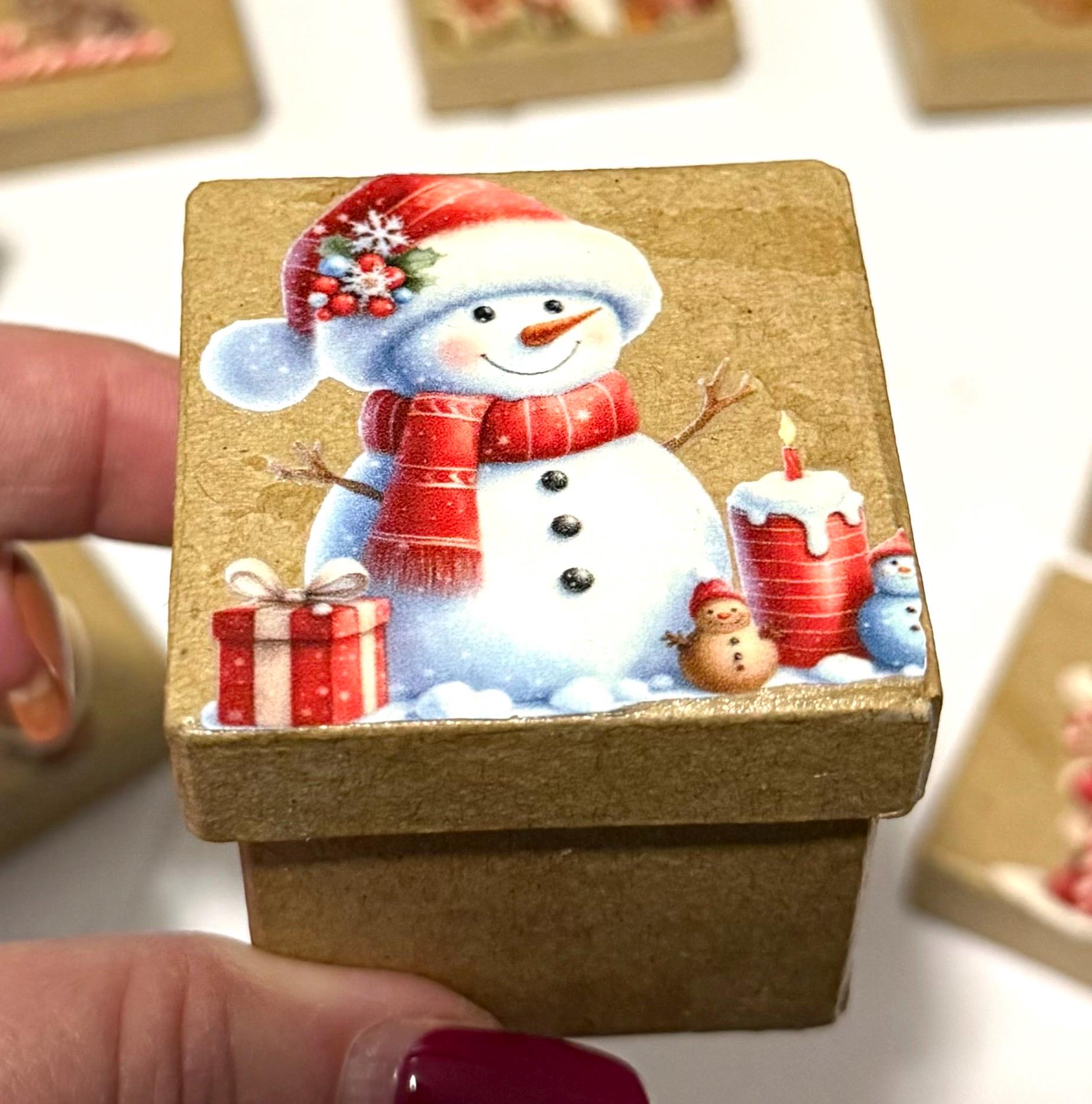 Miniature Christmas Theme Gift Boxes With Miniature Pillows Inside - Etsy