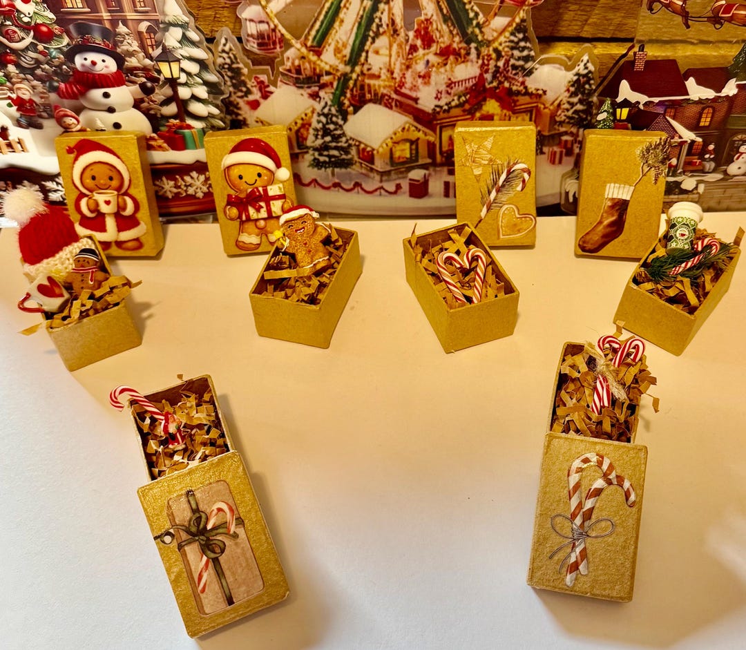 Miniature Christmas Theme Gift Boxes With Miniature(s) Inside-sold ...