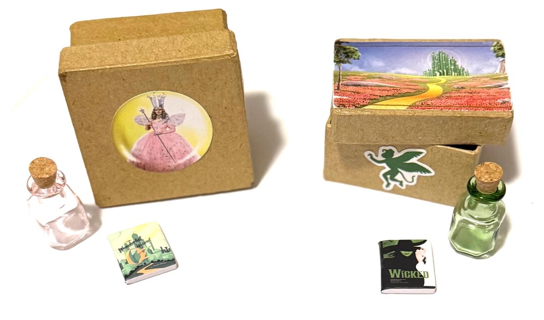 Miniature Wicked and Wizard of Oz Gift Boxes - Etsy