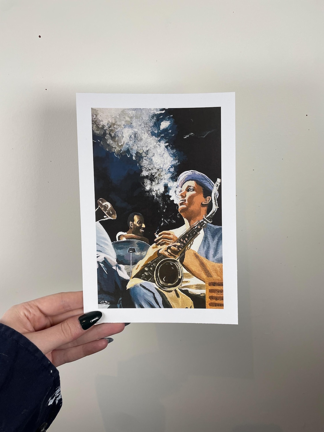 Dexter Gordon Jazz Art Print – 1940s Smoky Jazz Club Wall Art – Vintage ...