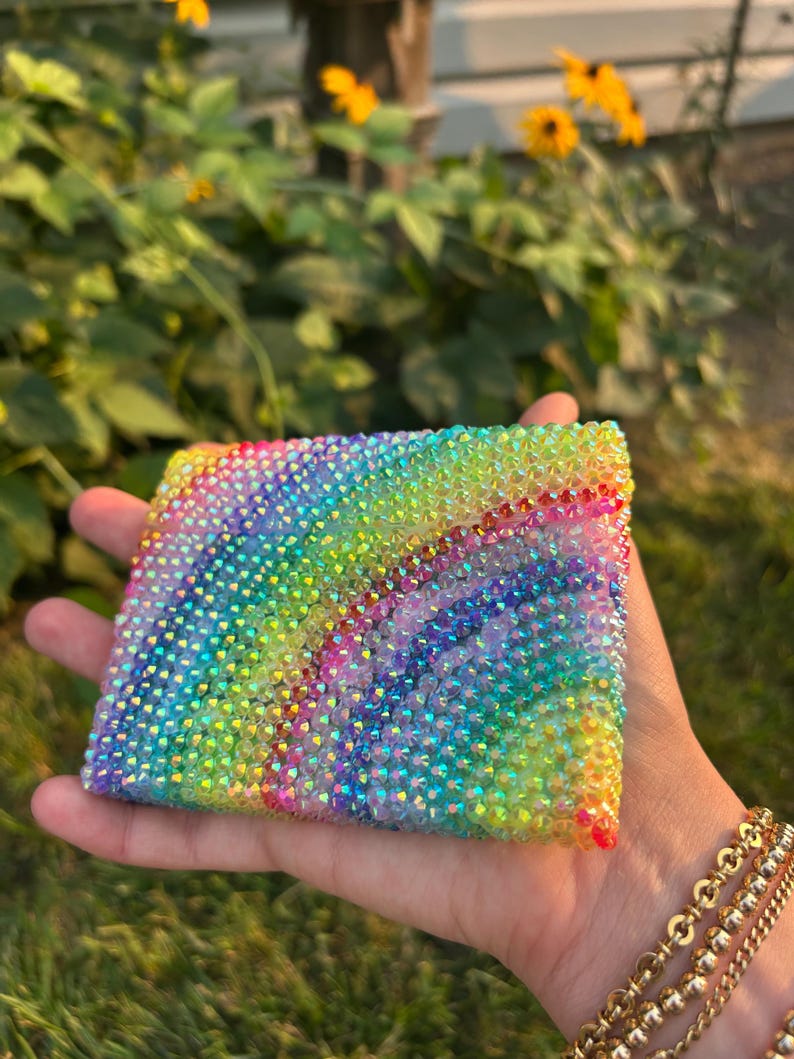 Bedazzled Gum Container | Custom Rhinestone Gum Holder | Sparkly Purse ...