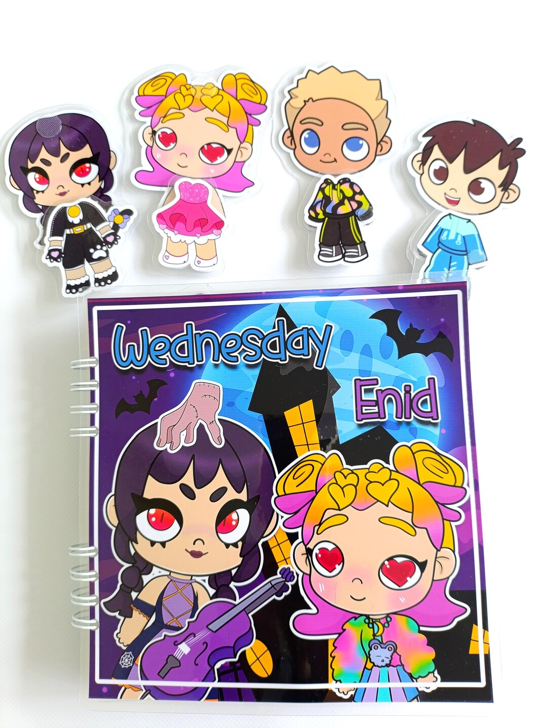 Wednesday Addams Quiet Book: Interactive Learning Toy - 3 Spreads - Etsy
