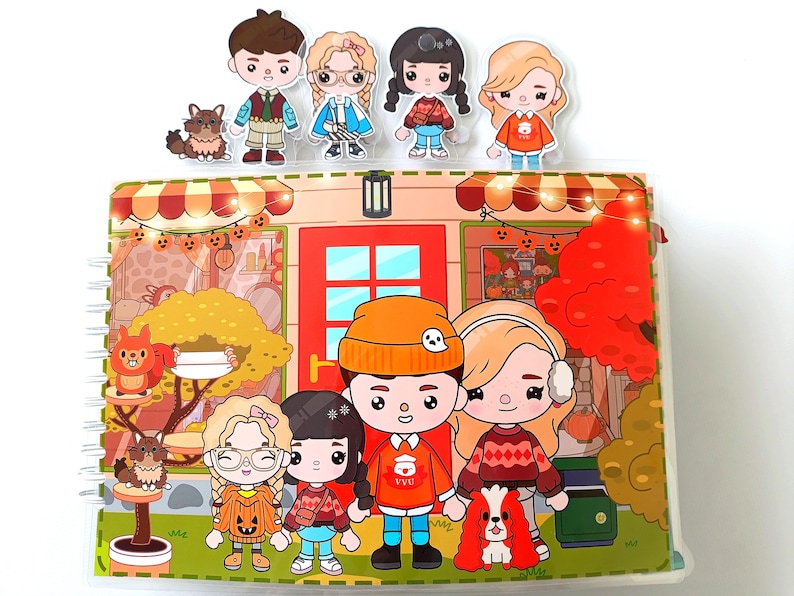 Toca Boca Autumn Busy Book With Velcro – Interactive Educational ...