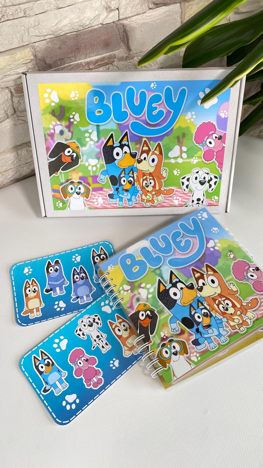 Bluey Busy Book With Velcro – Interactive Dog-themed Montessori Quiet ...