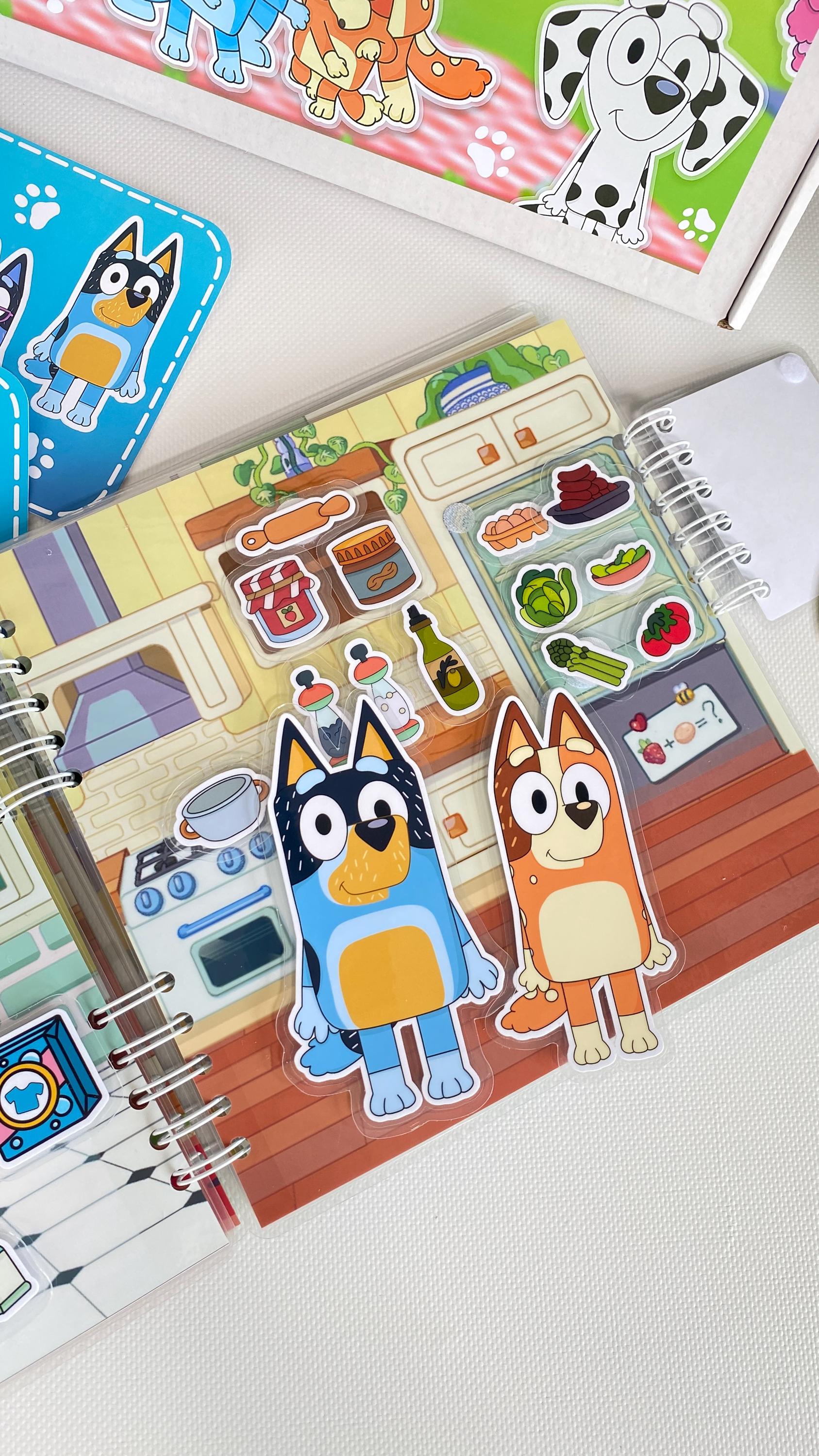 Bluey Busy Book: Interactive Montessori Activity Toy for Toddlers - Etsy