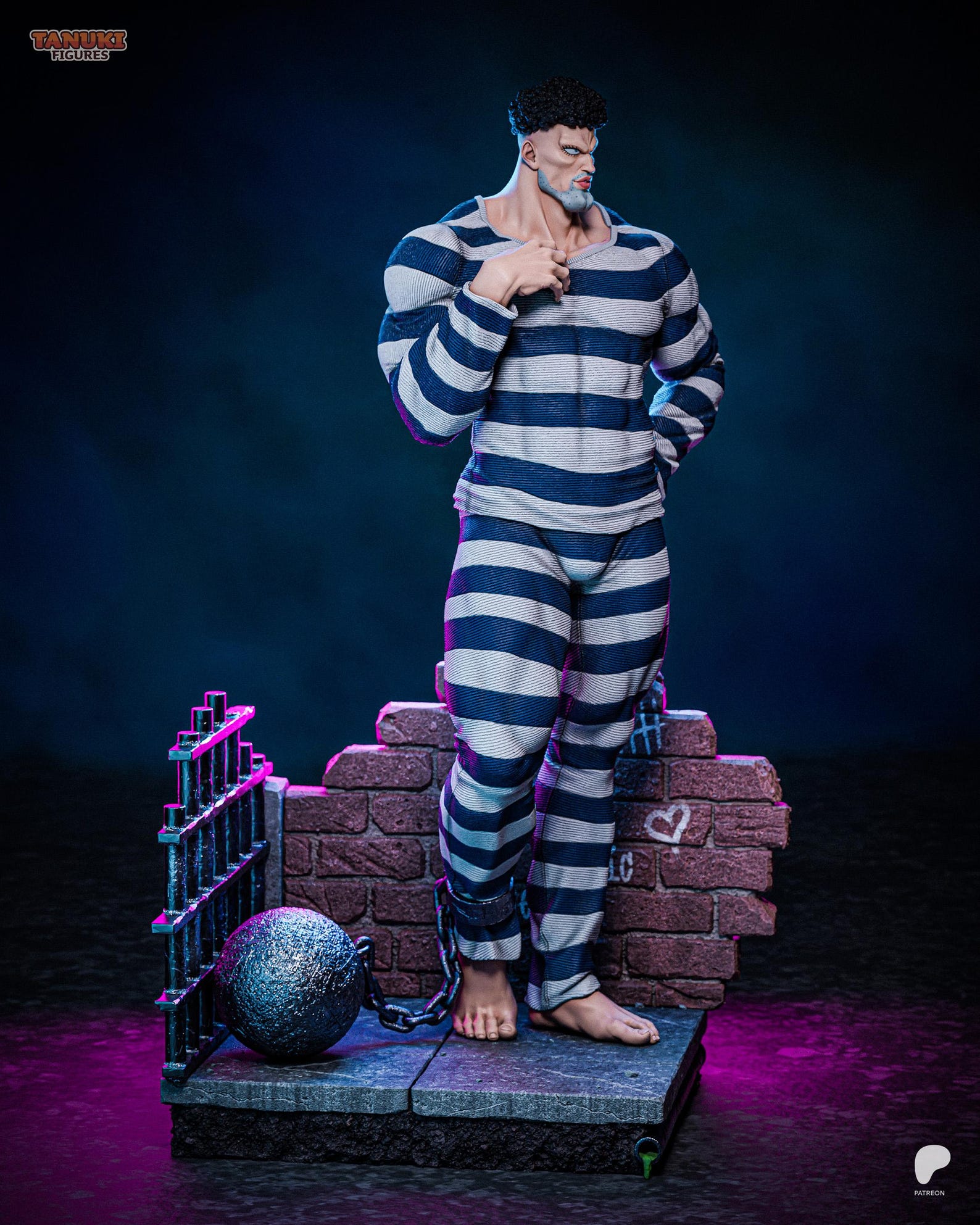 Puri Puri Prisoner Statue | One Punch Man Fan Art ~30cm | S Class Hero ...