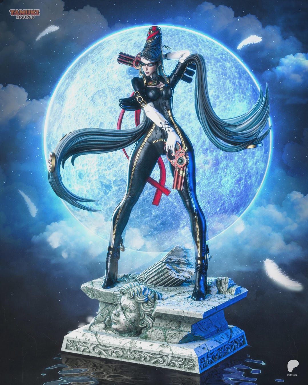Bayonetta Figure – 3D Printed Resin Statue ~30 Cm | Handmade Collector ...