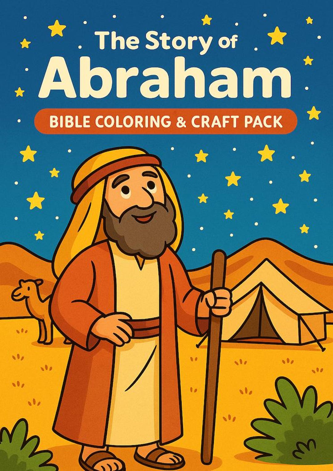 Abraham Bible Story Coloring & Craft Pack: Sunday School Activities ...