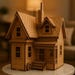 Miniature Wooden House Model Laser Cut File (digital Download) - Etsy UK