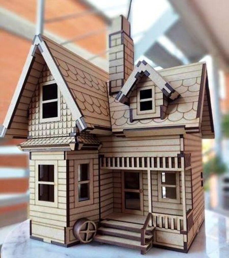 Miniature Wooden House Model Laser Cut File (digital Download) - Etsy UK