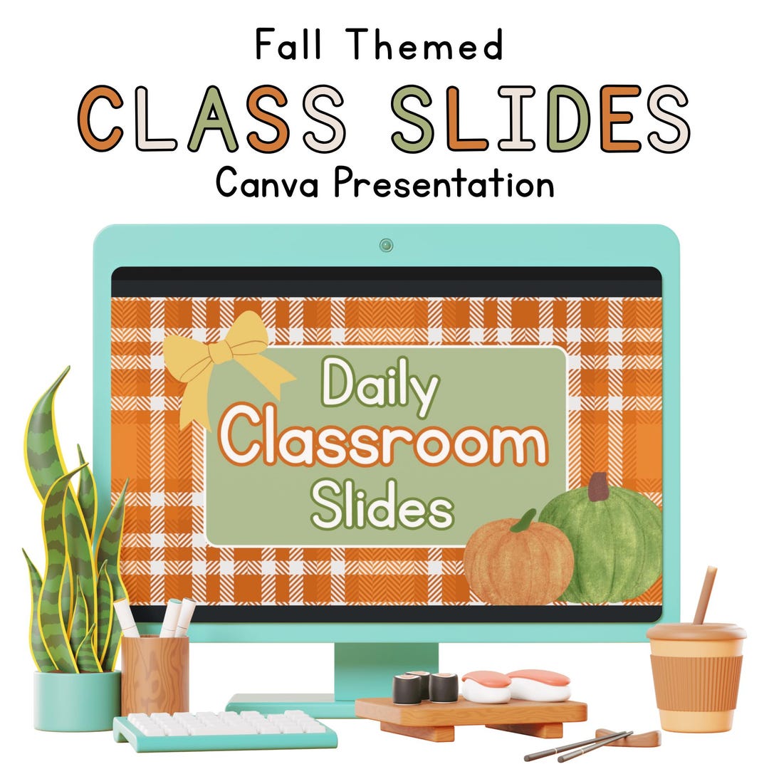 Fall Templates for Classroom, Editable Classroom Slides Template Canva ...