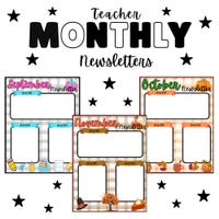 Teacher Newsletter Template Canva, Class Newsletter, School Newsletter ...