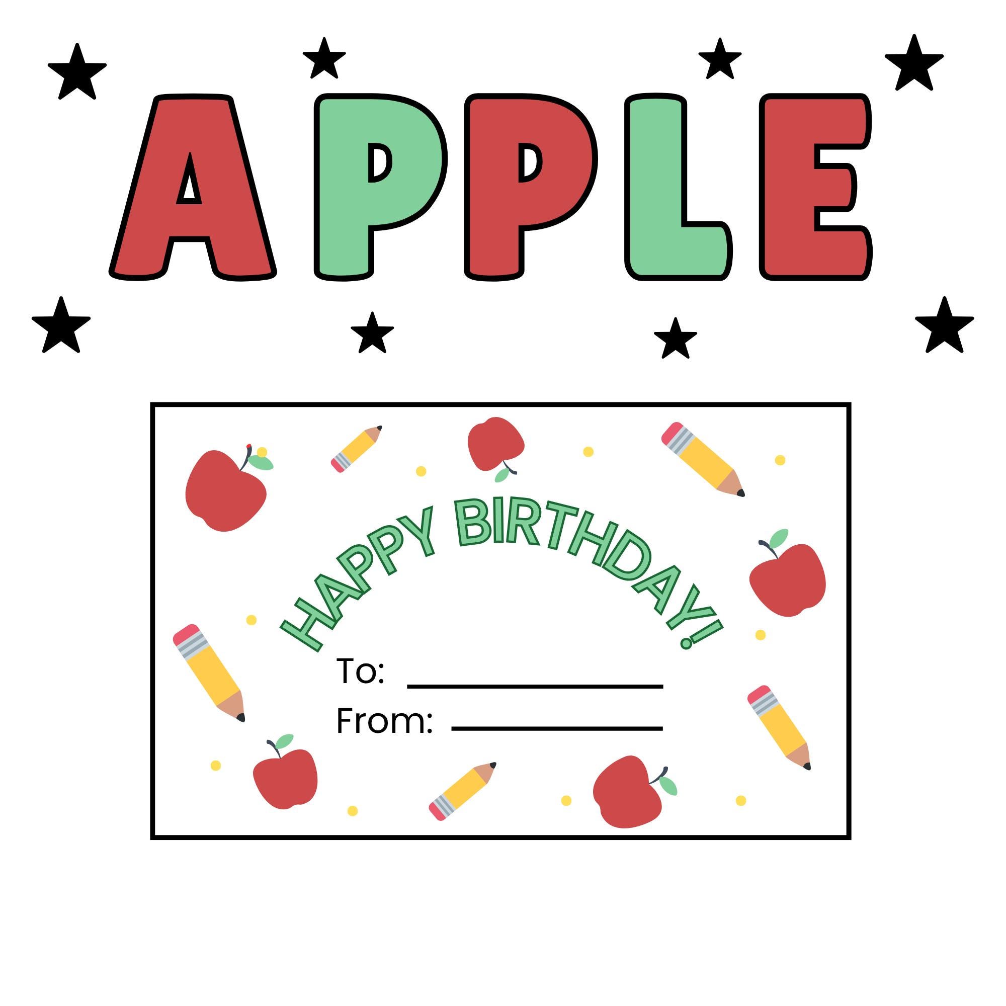 Printable Student Birthday Card | School Student Birthday Card ...