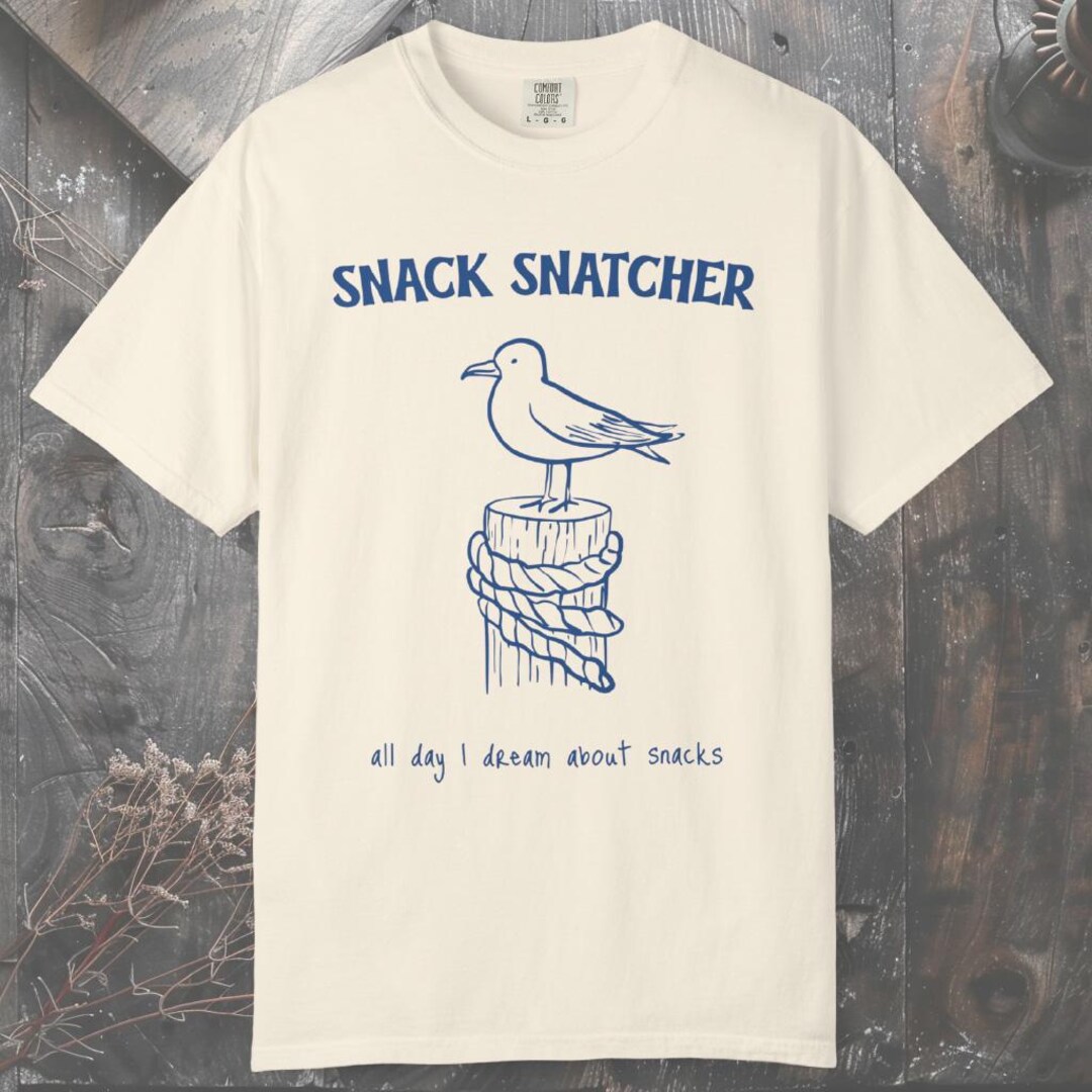 Snack Snatcher Funny Seagull Meme Unisex T-shirt, Coastalcore ...