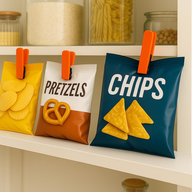 Universal Spring Clips (set) – 3D Printed Chip Bag & Craft Clamp With ...