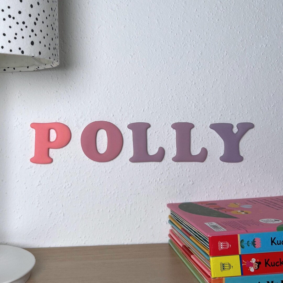Personalized Name Letter for Kids Room | Clay Handmade Initial Wall ...