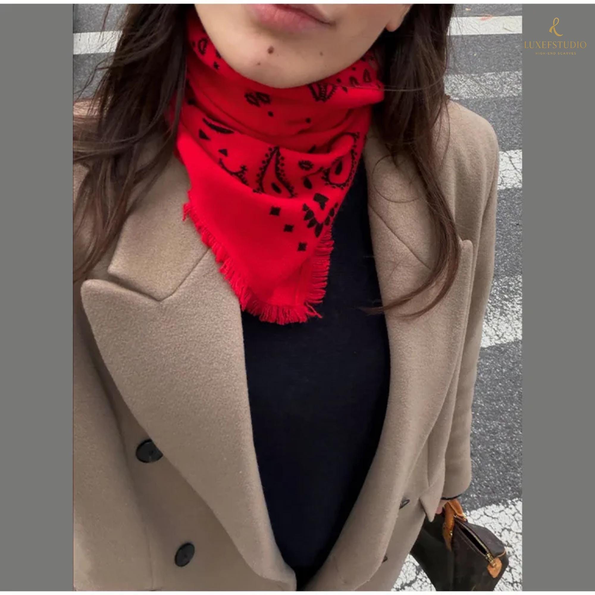 Paisley Square Scarf Women – Lightweight Breathable Bandana – Casual ...