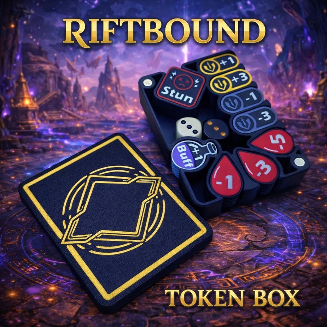 Riftbound TCG Token Holder Box | Magnetic Organizer & Counter Tray - Etsy
