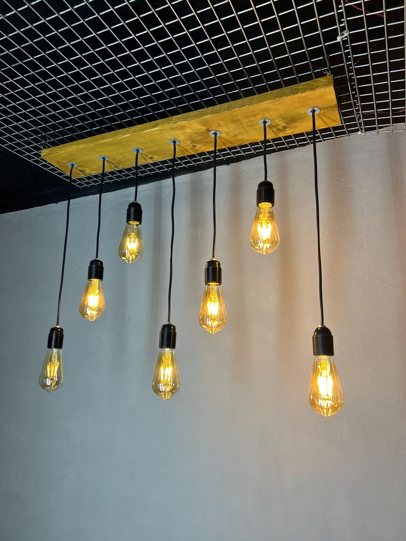 Custom Wooden Chandelier, Handmade Barn Wood Light Fixture, Farmhouse ...