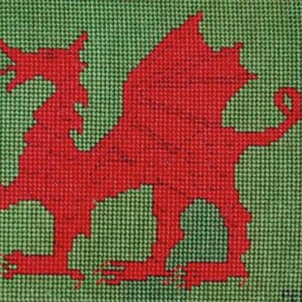 Welsh Dragon Cross Stitch Pattern - Etsy