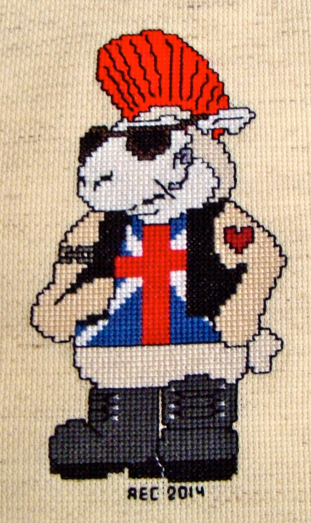 Johnny Mutton Punk Rocker Cross Stitch Pattern - Etsy