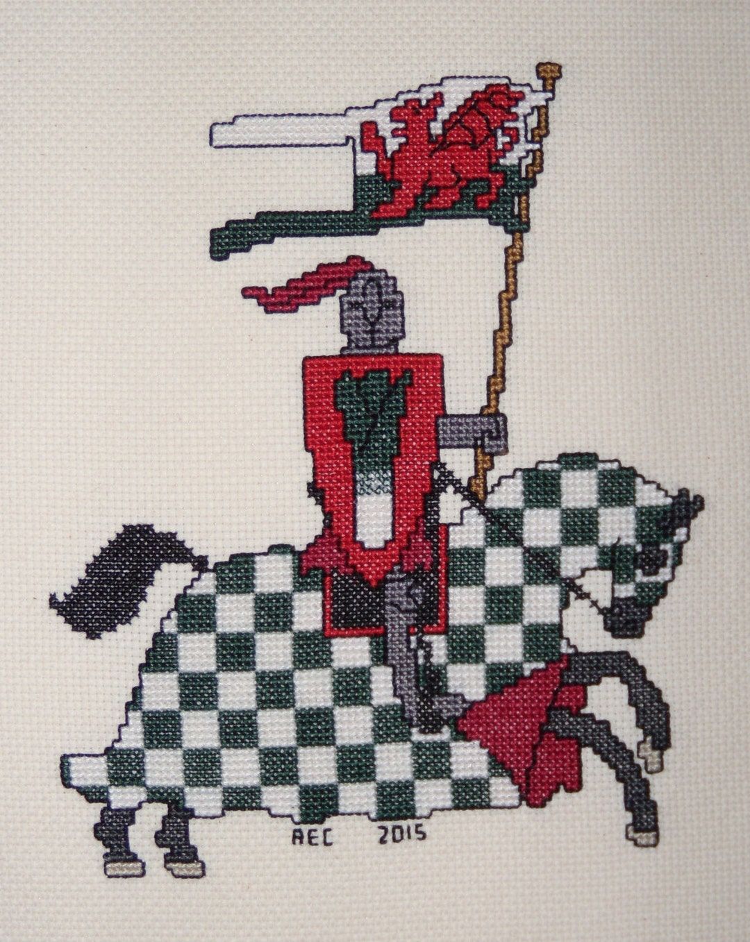Welsh Knight Cross Stitch Pattern - Etsy