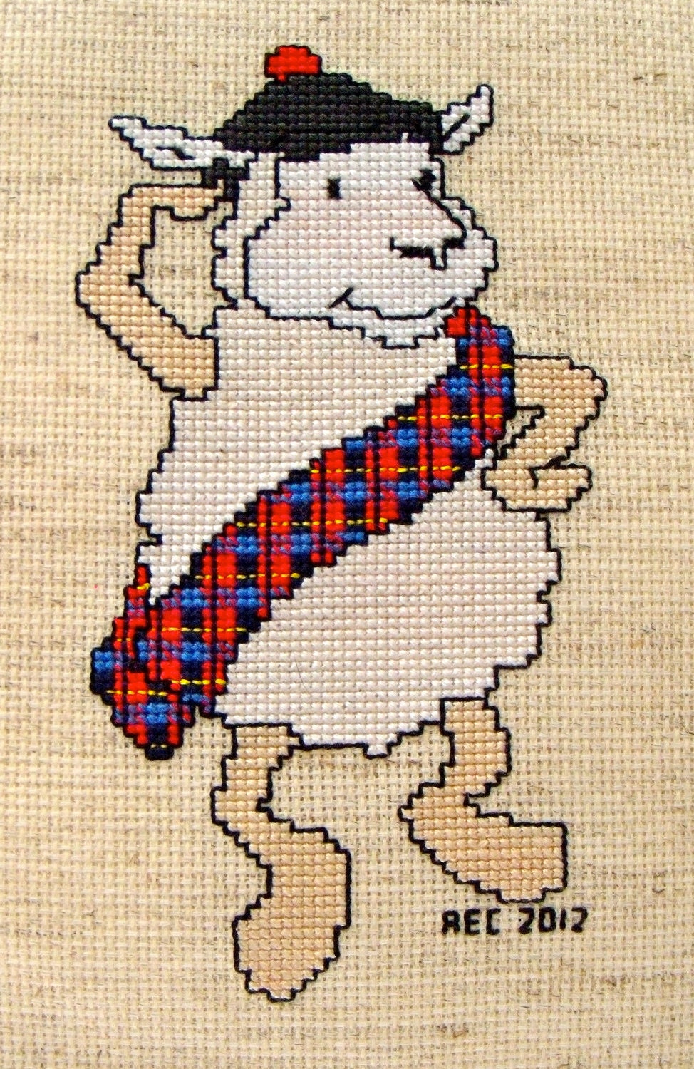 Three Scottish Sheep Cross Stitch Pattern Set - Etsy