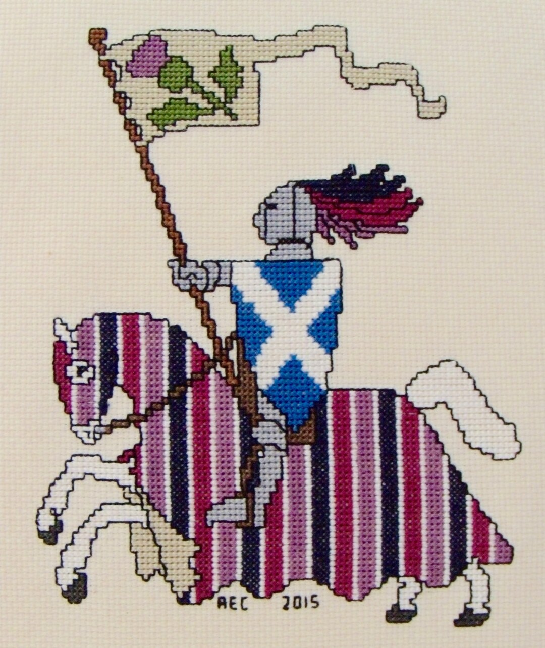 Scottish Knight Counted Cross Stitch Pattern - Etsy