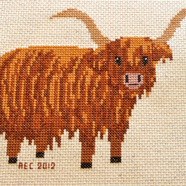 Cow Cross Stitch - Etsy