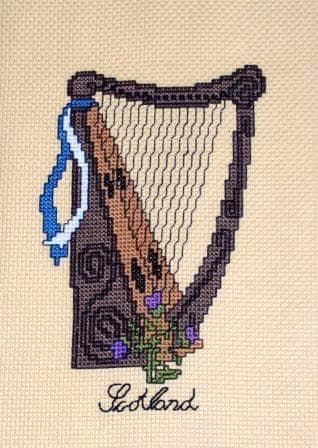 Harps of the British Isles Cross Stitch Pattern Set - Etsy