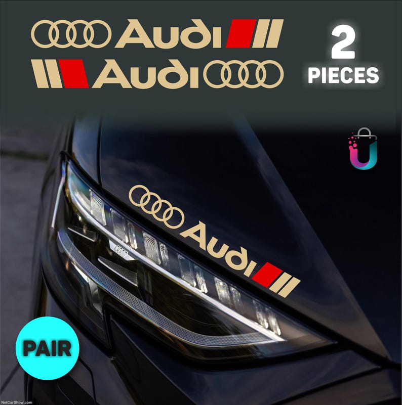 Racing Stripe Decal Stickers: Car Hood/skirt Vinyl Graphics (11 Inch, 5 ...