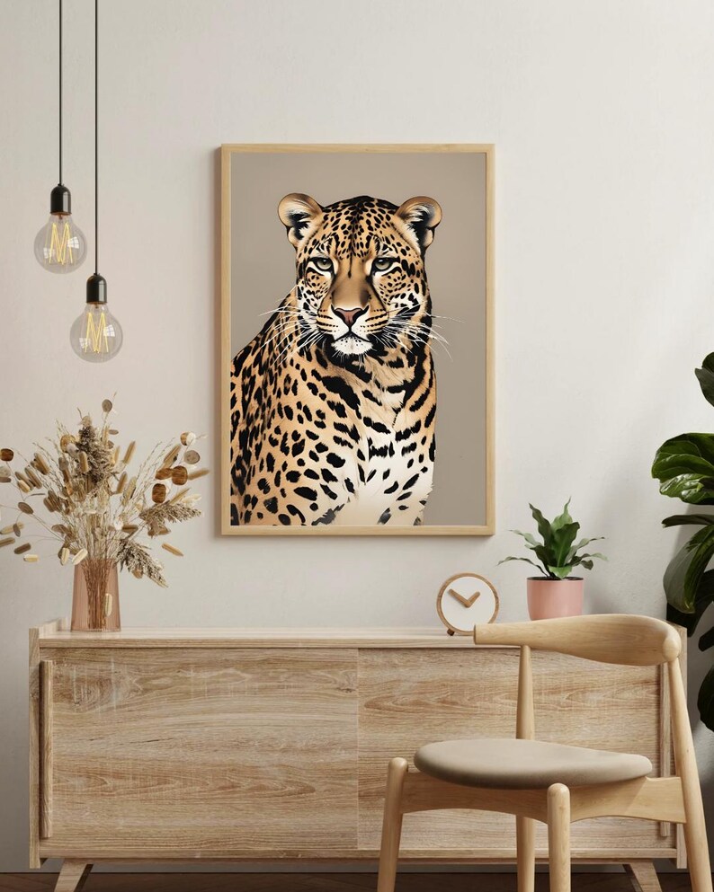 Leopard Wall Art Prints | Digital Download Big Cat Posters | Safari ...