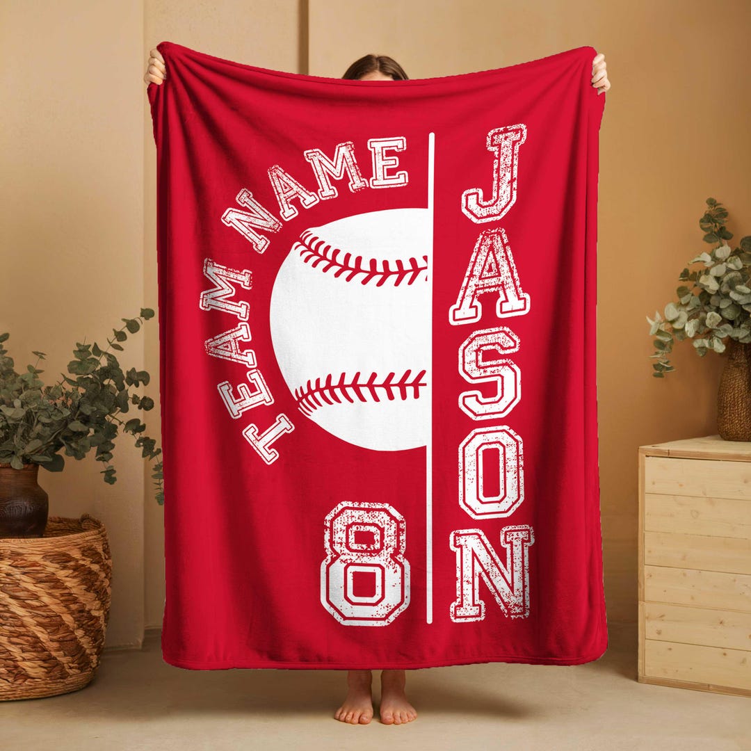 Personalized Baseball Blankets: Custom Team Name Senior Gift, Senior ...