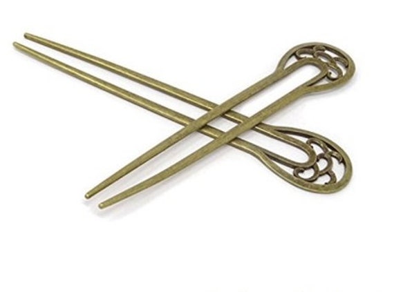 Horseshoe Hair Pin Hair Bun Holder Hair Fork Hair Pin Hair | Etsy