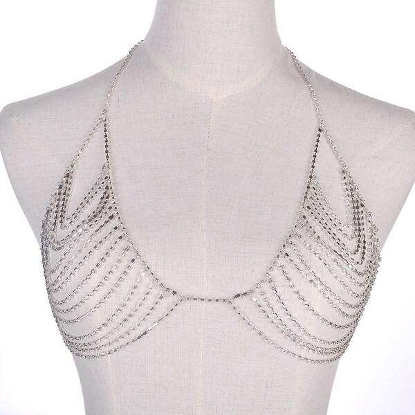 Rhinestone Bra - Etsy