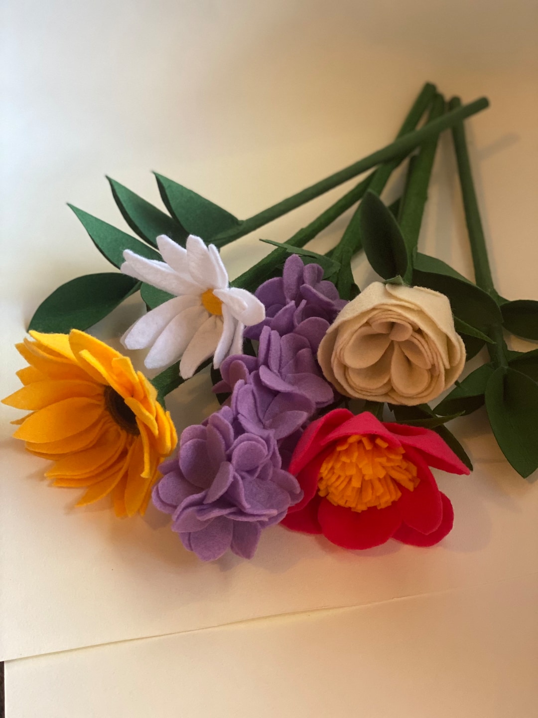 Felt Bouquet for Kids Pretend Play Flowers - Etsy
