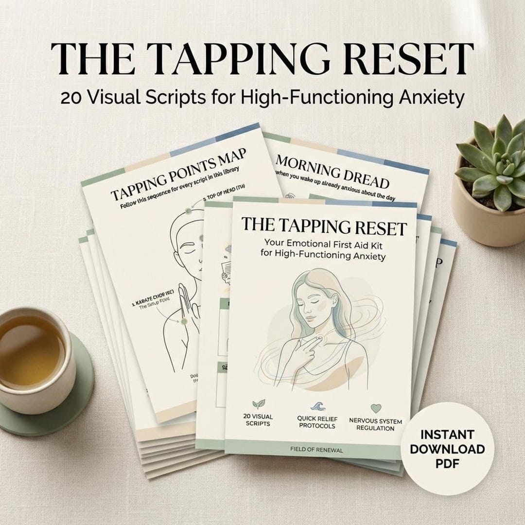 EFT Tapping Script, Somatic Therapy Worksheets, Anxiety Relief (PDF ...