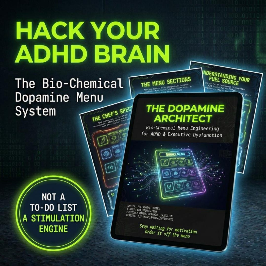 ADHD Dopamine Menu, Executive Function Biohack (digital Download) - Etsy UK