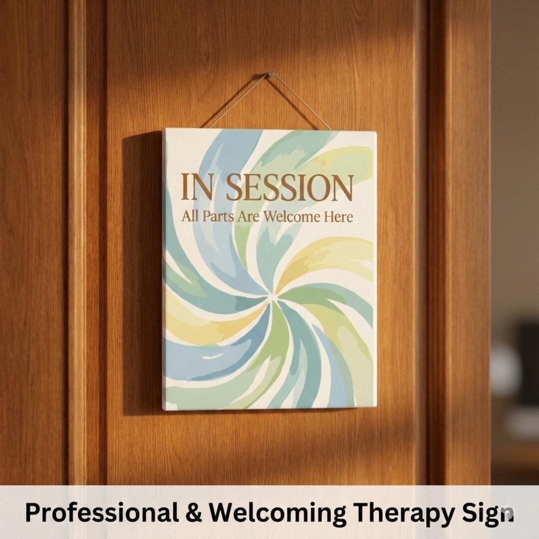 IFS Therapy in Session Sign, All Parts Welcome Canvas, Counselor Office ...