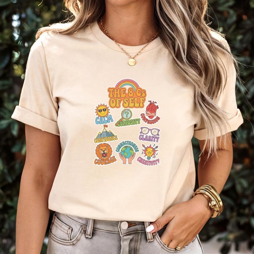 IFS Therapy Shirt | "the 8 Cs of Self" Parts Work Tee - Etsy