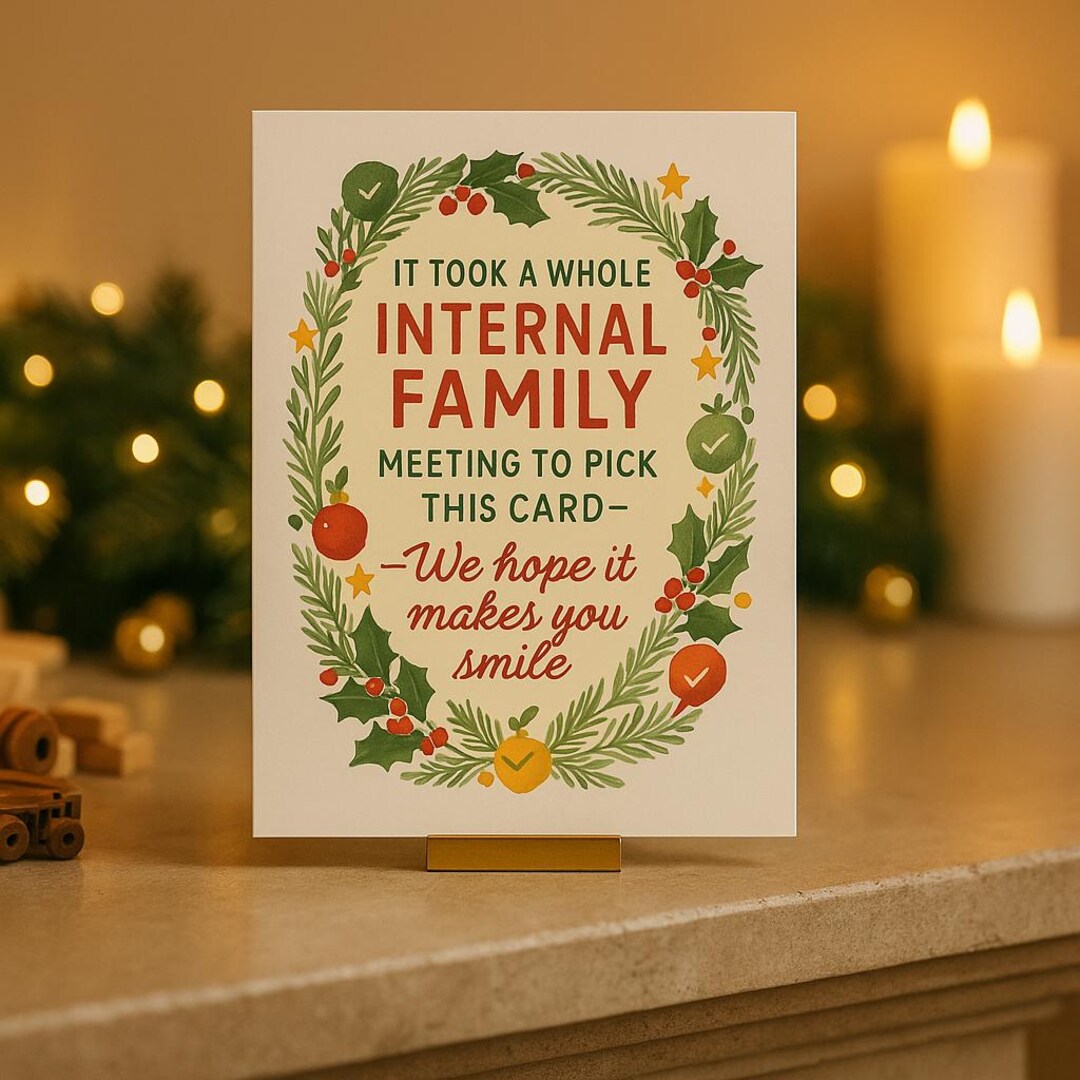 Funny IFS Christmas Card – Therapist Humor - Etsy UK