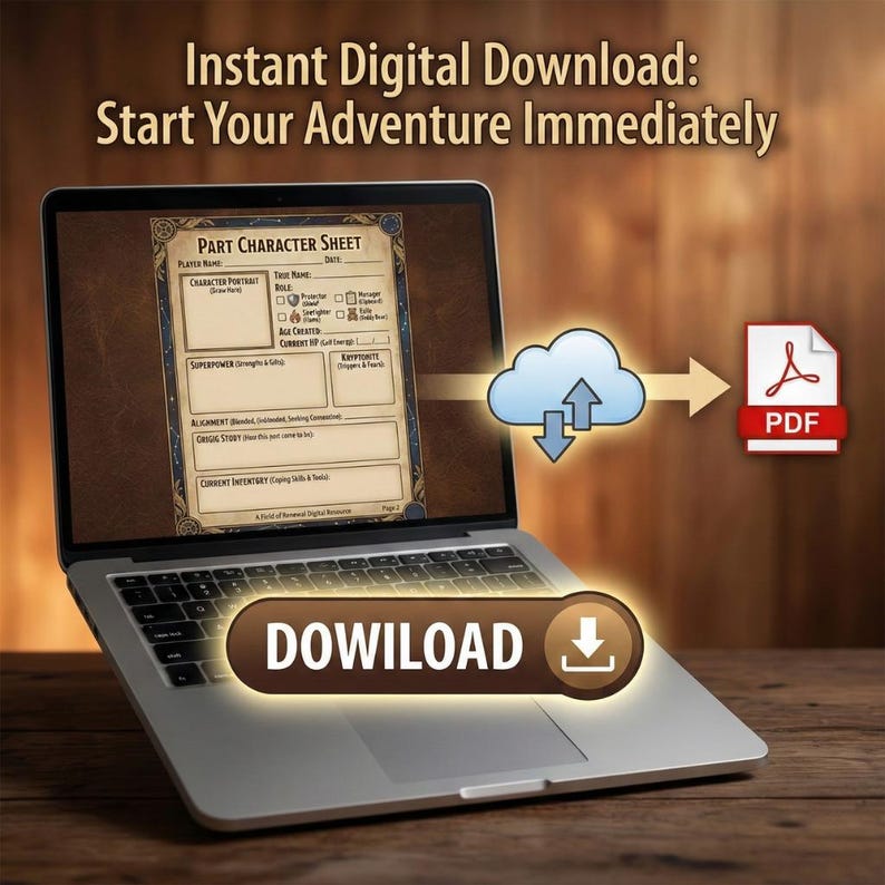 IFS Parts Work RPG Pdf | Gamified Shadow Work Journal for ADHD | Inner ...