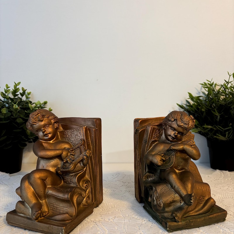 Cherub Bookends - Etsy