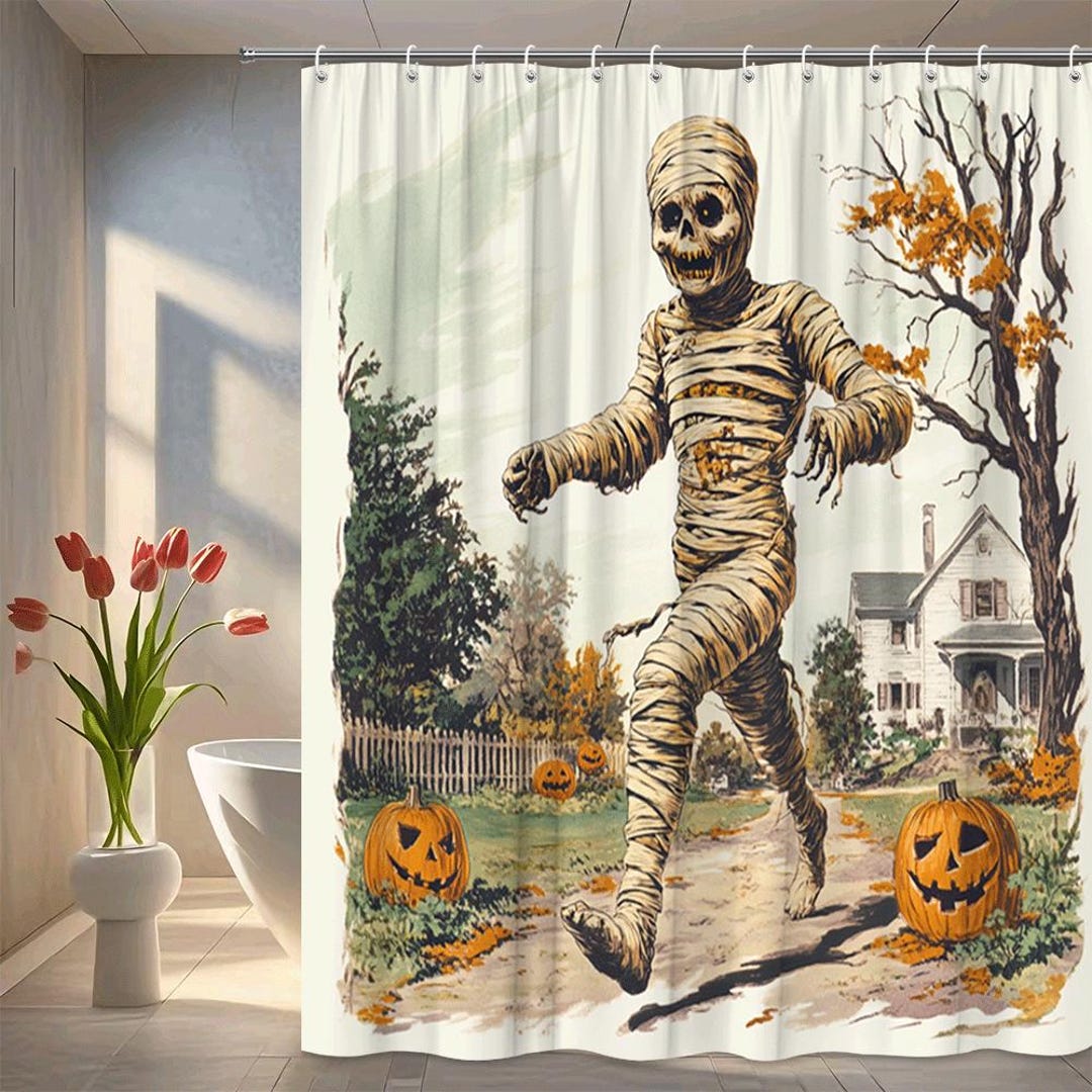 The Farmhouse Ghost Shower Curtain