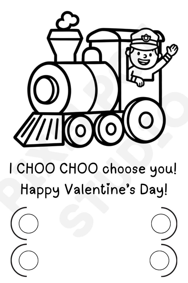 Coloring Page Valentines Printable Digital Download - Etsy