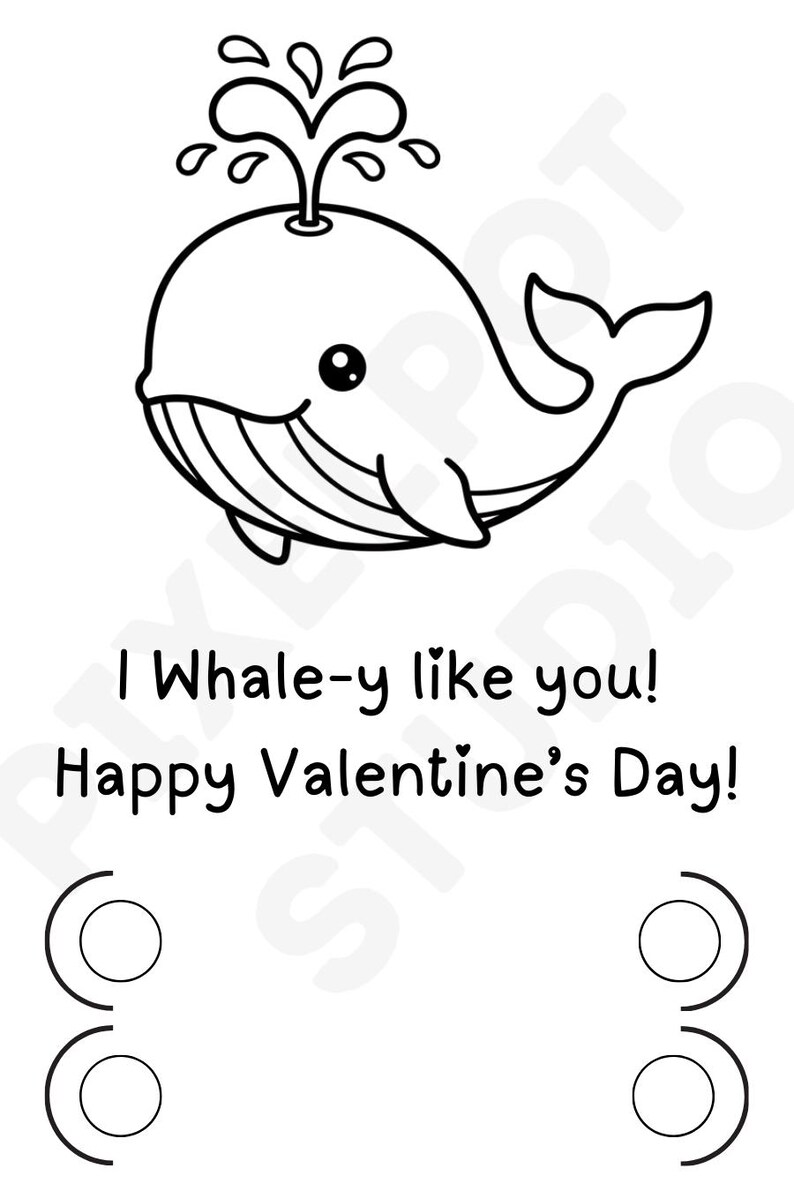 Coloring Page Valentines Printable Digital Download - Etsy
