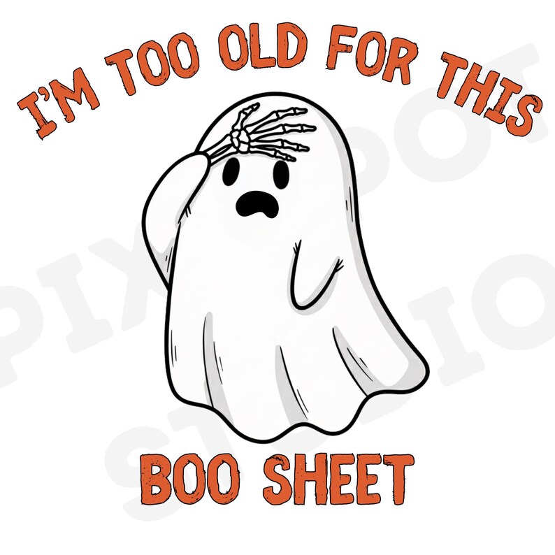Spooky Halloween Ghost SVG PNG Bundle Digital Download Instant Access ...